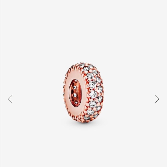 Pandora | Jewelry | 2 Pandora Rose Gold Pave Charms | Poshmark